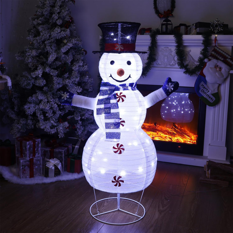 Outdoor snowman with lights store